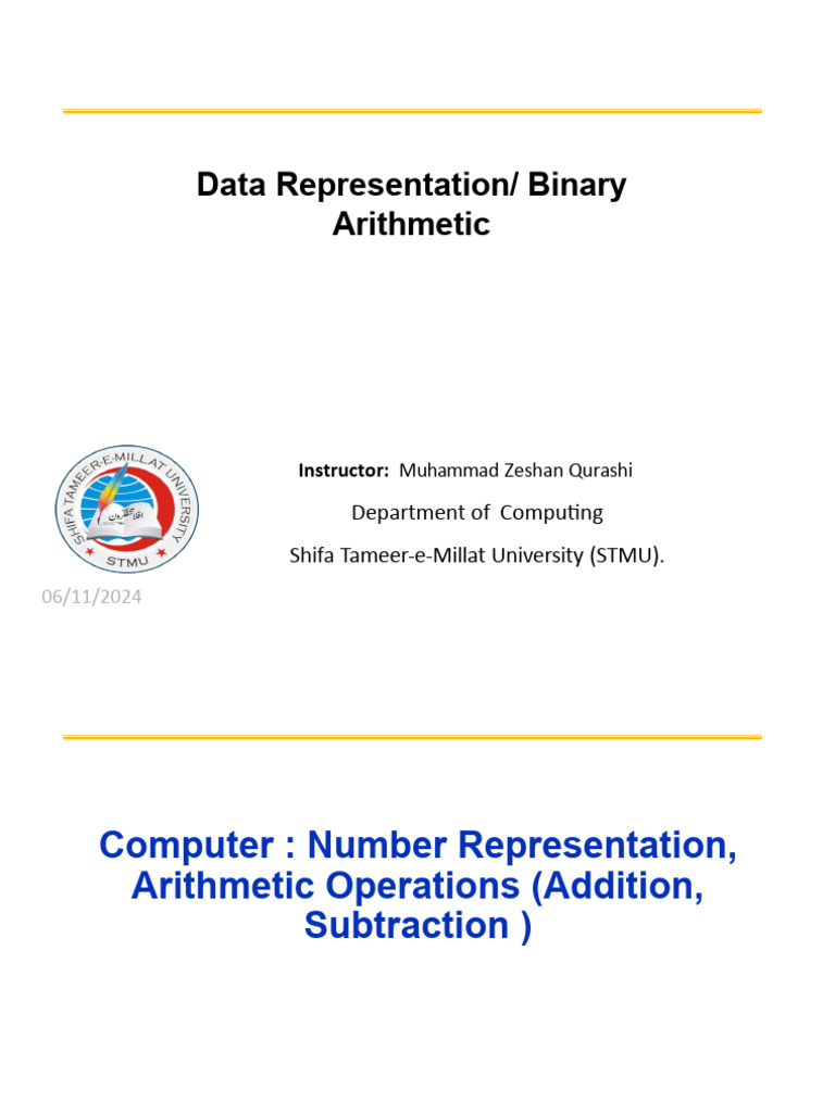 Binary Arithmetic for Computing Students | PDF | Binary Coded Decimal | Subtraction