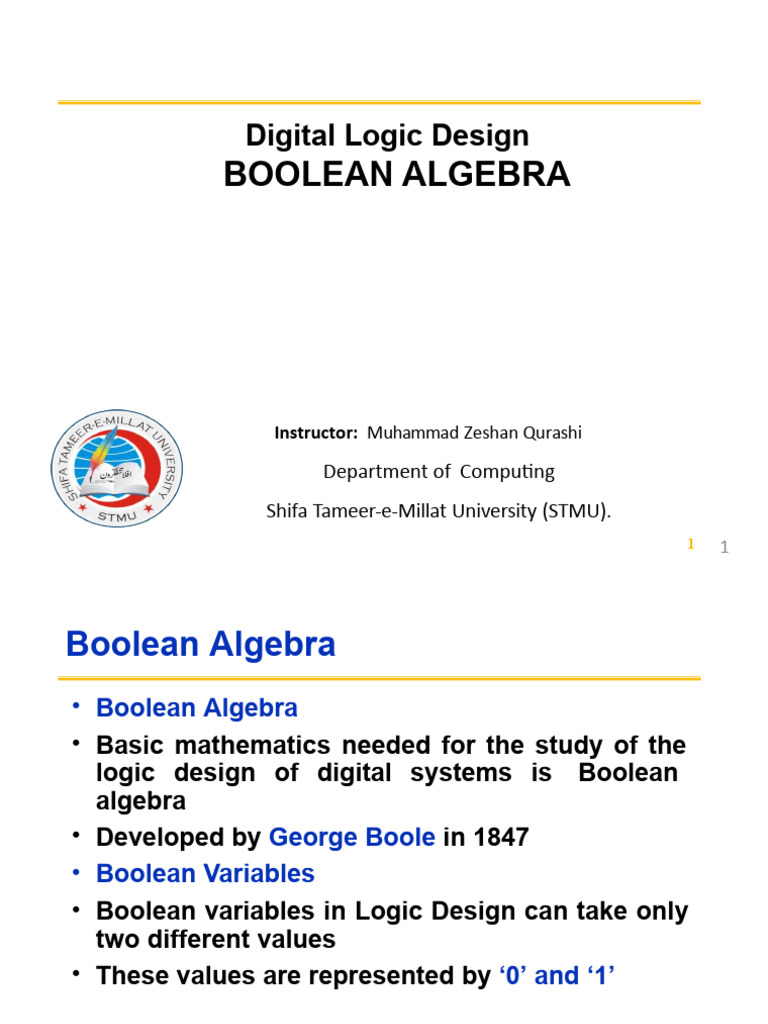 Lecture 9-10 Boolean Algebra | PDF | Boolean Algebra | Teaching Mathematics Lecture 9-10 Boolean Algebra | PDF | Boolean Algebra | Teaching Mathematics