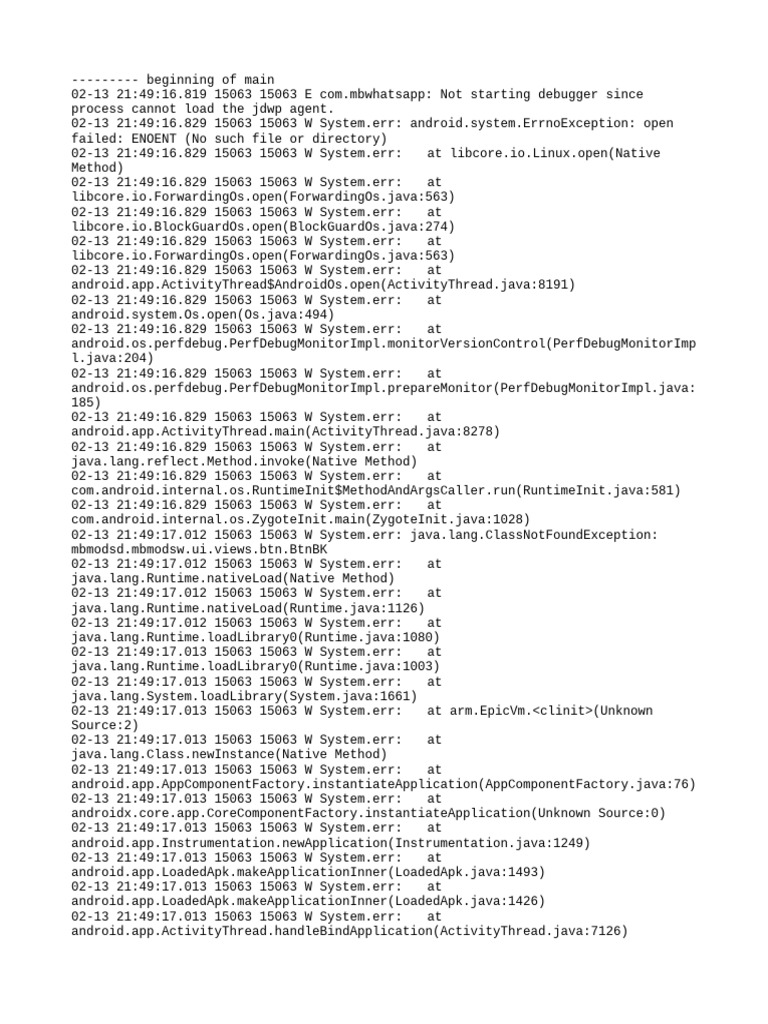 Logcat | PDF | Java (Programming Language) | Computer File