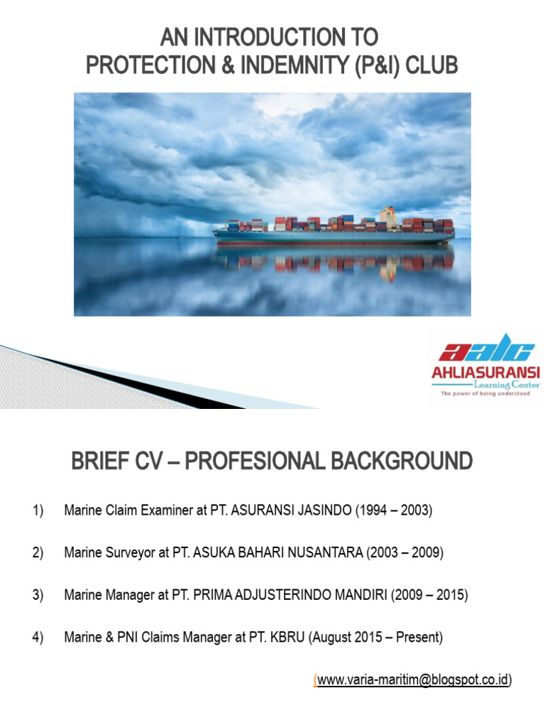 Introduction to P&I Insurance Clubs | PDF | Insurance | Business Law