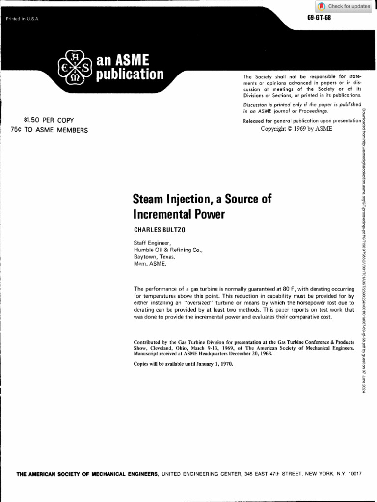 Steam Injection | PDF | Horsepower | Steam