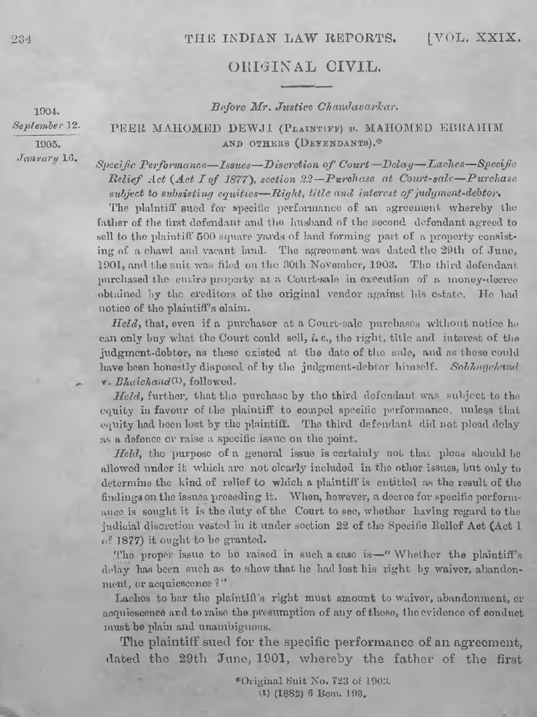 2.peer Mahomed Dewji (Plaintiff) v. Mahomed Ebrahim and Others ...