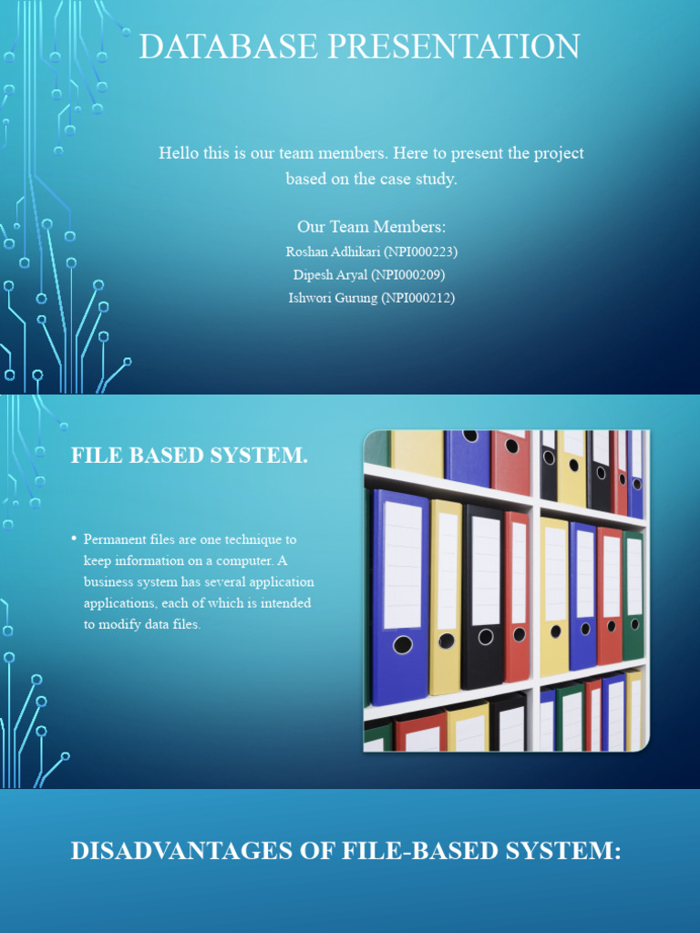 IDB Presentation | PDF | Databases | Information Technology IDB Presentation | PDF | Databases | Information Technology