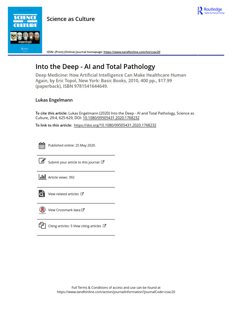 Into The Deep - AI and Total Pathology: Science As Culture | PDF | Artificial Intelligence ...