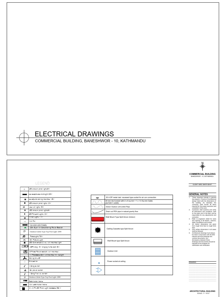 Baneswor Commercial UPDATED - 11-22 - Electrical - Working Drawing ...