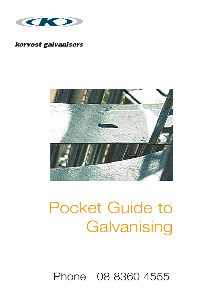 Korvest - Galvanising Handbook | PDF | Liquids | Galvanization