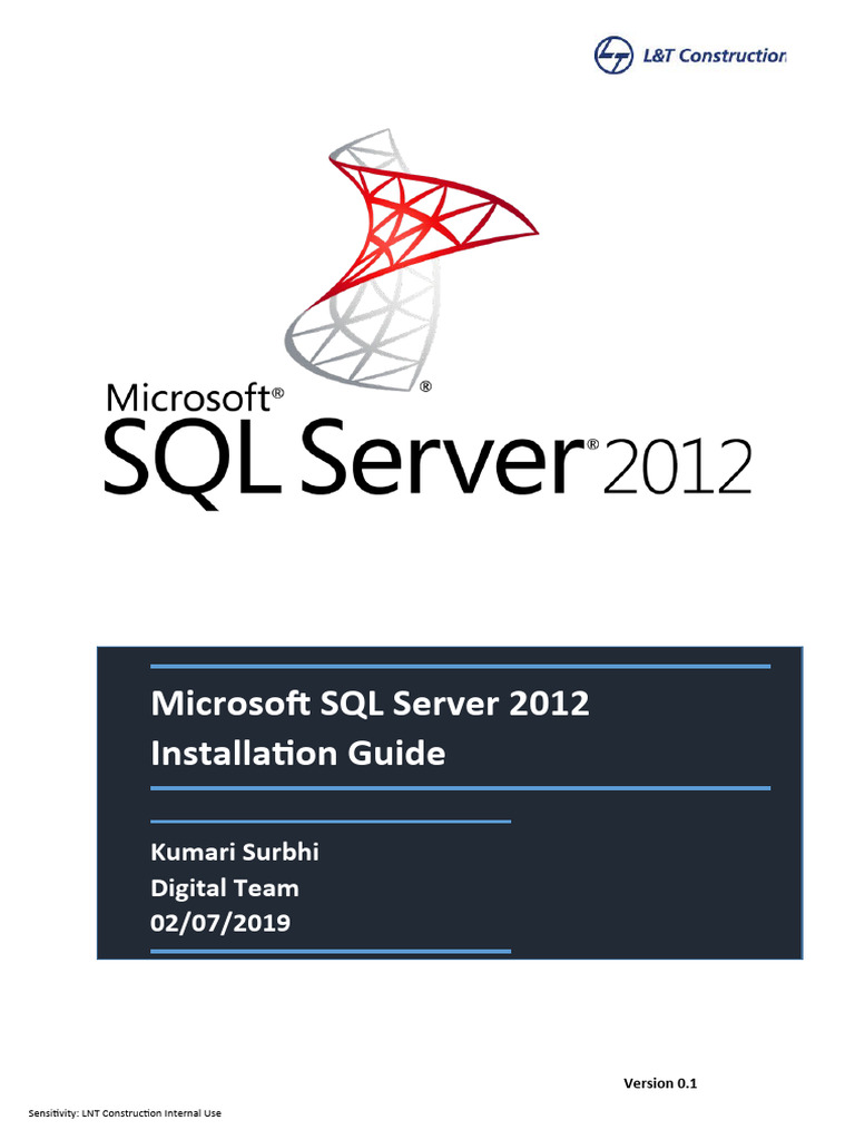 MS SQL Server Express 2012(SP1) Setup and installation guide | PDF | Windows Vista | Software