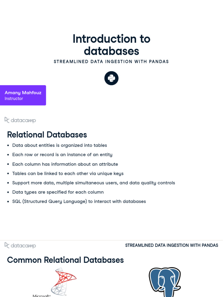 Streamlined Data Ingestion With Pandas Chapter3 | PDF | Table (Database ... Streamlined Data Ingestion With Pandas Chapter3 | PDF | Table (Database ...