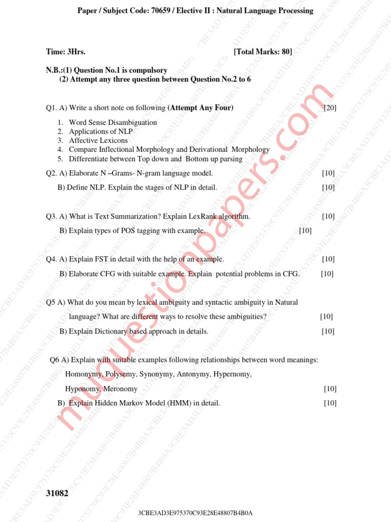 Technology - Mca Master of Computer Applications - Semester 2 - 2023 - May - Elective 2 ...