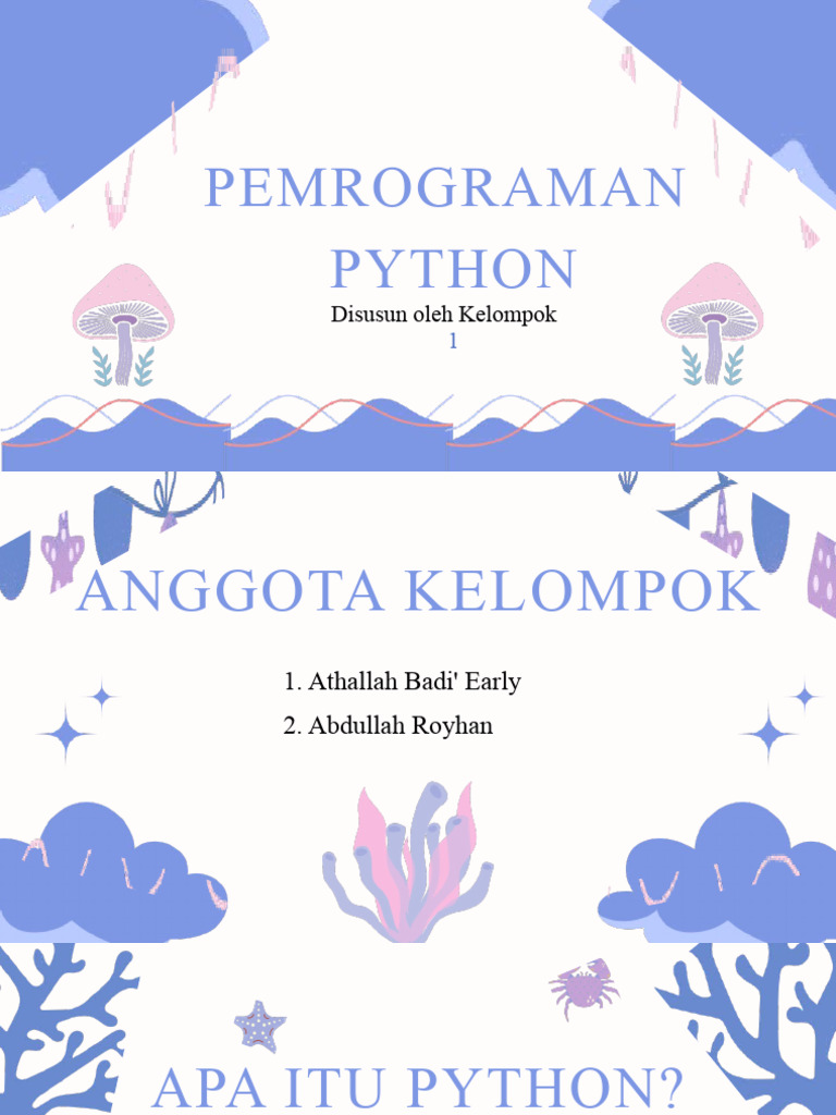 Kelompok 1 Pemrograman Python | PDF