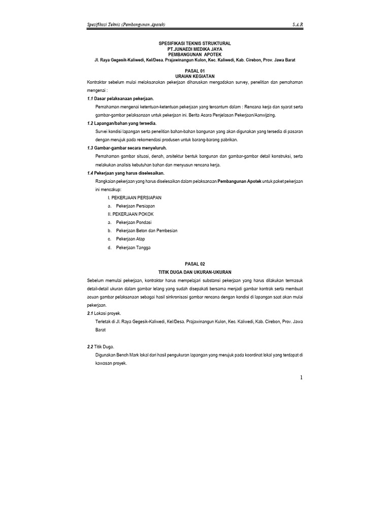 Spektek Struktural | PDF