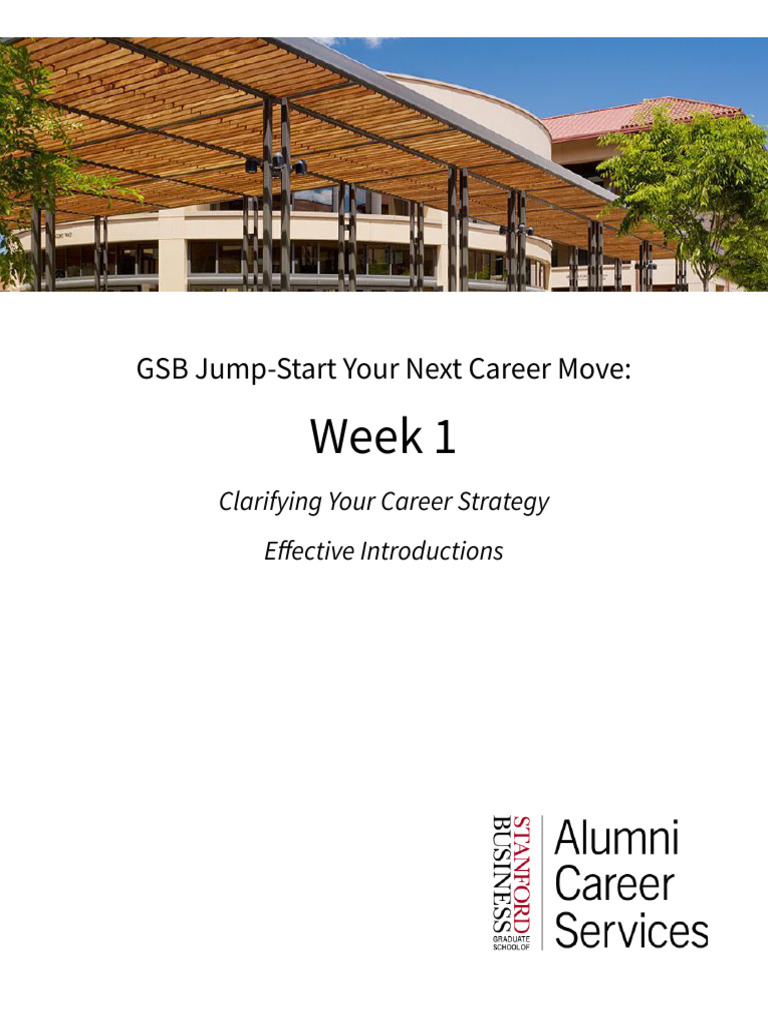 Jump-Start Workbook Week 1 2024 | PDF | Brand | Linked In