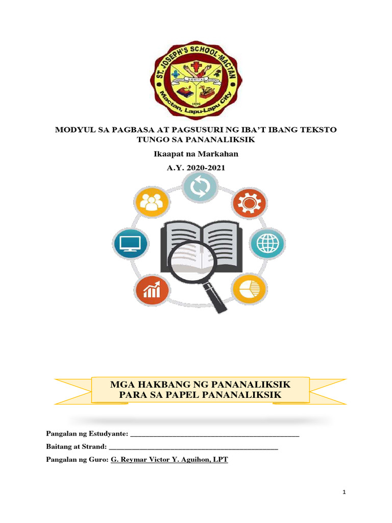 Modyul Sa Pagbasa at Pagsusuri NG Ibat I | PDF