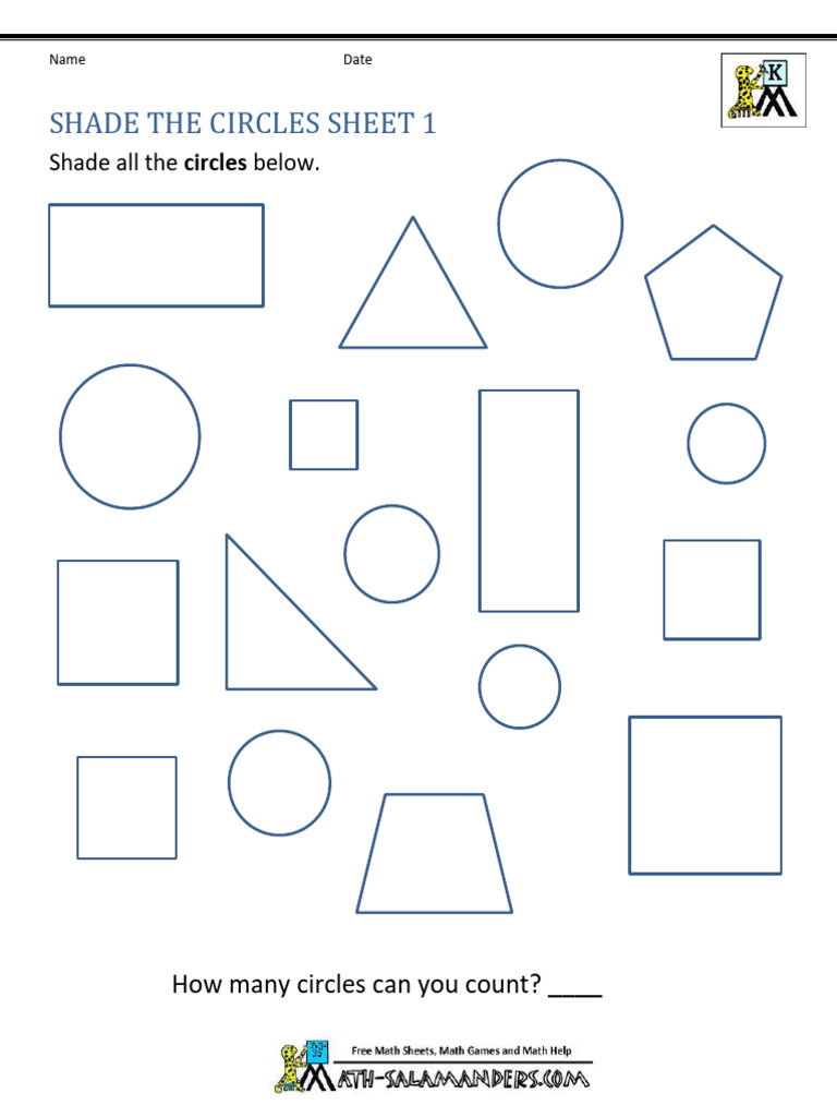 Shade The Circles 1 | PDF