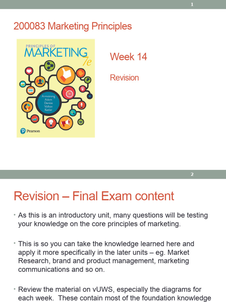 Revision Week | PDF | Marketing | Market Segmentation