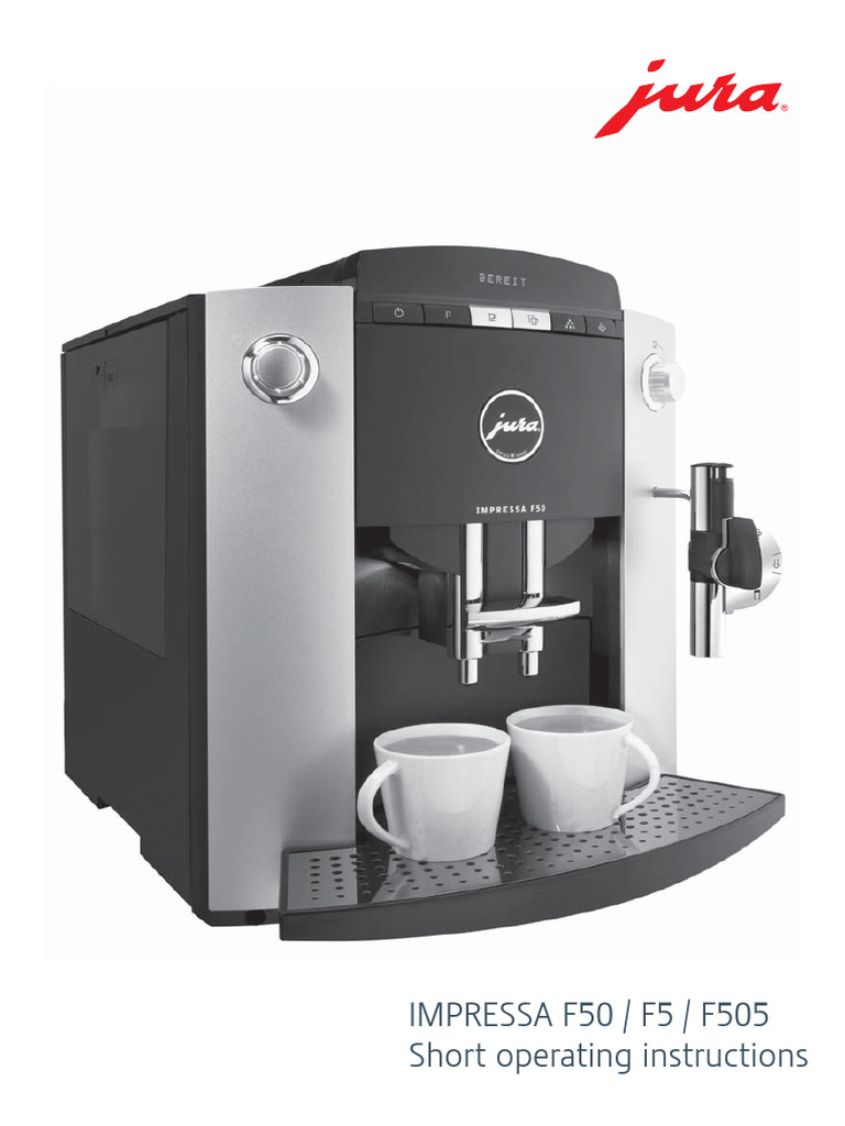 Guidelines Jura Impressa f5 f50 | PDF