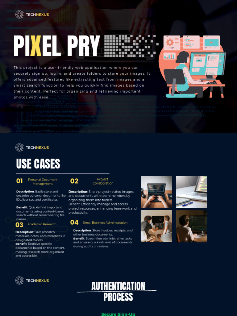 Dark Blue Modern Programming Presentation Pdf Password Optical