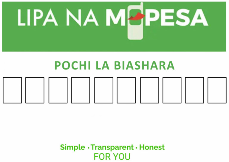 Pochi La Biashara Template | PDF