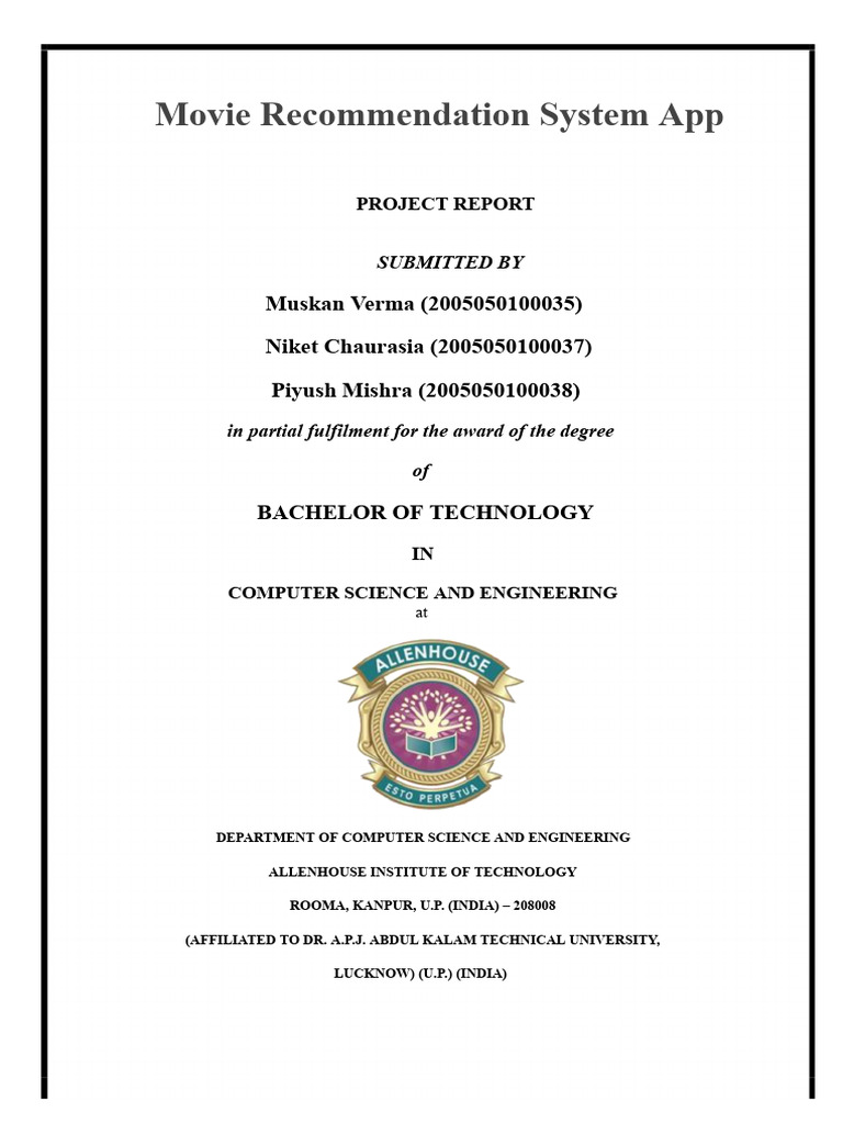 Movix Project Report Final | PDF | Databases | Computing