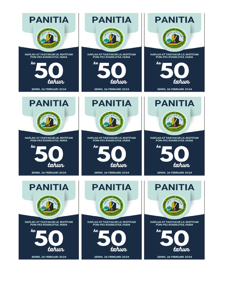id card haflah 50[1] | PDF