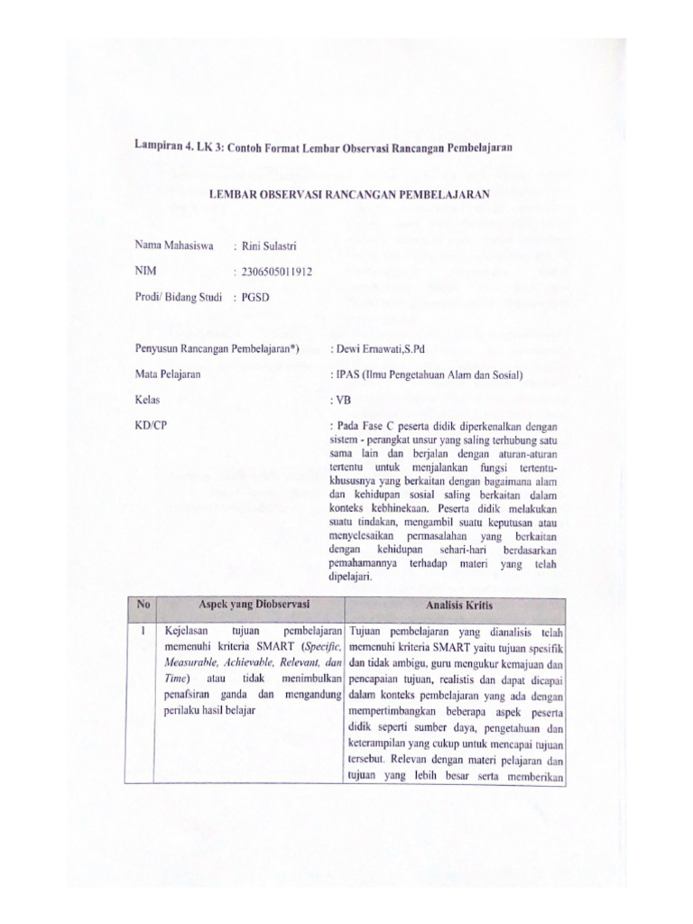 Lampiran 4. LK 3 Asisten Pem 2 | PDF