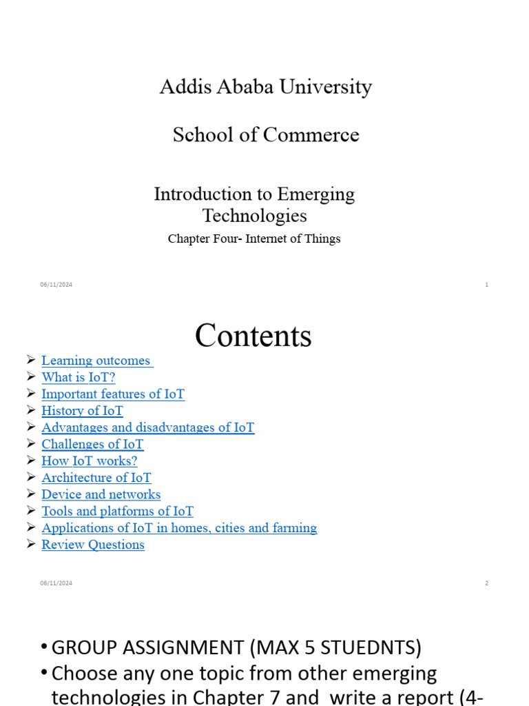 Chapter 4 IoT New | PDF | Internet Of Things | Computer Network