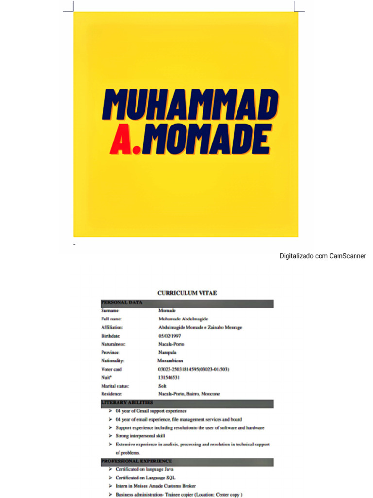 Documentos Muhamade | PDF