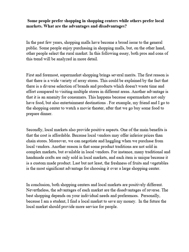 Shopping - Writing | PDF