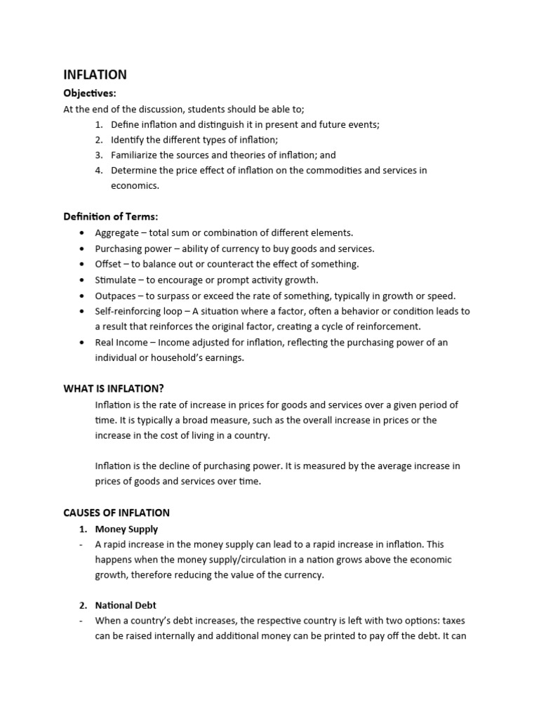 Inflation | PDF | Cost Of Living | Inflation