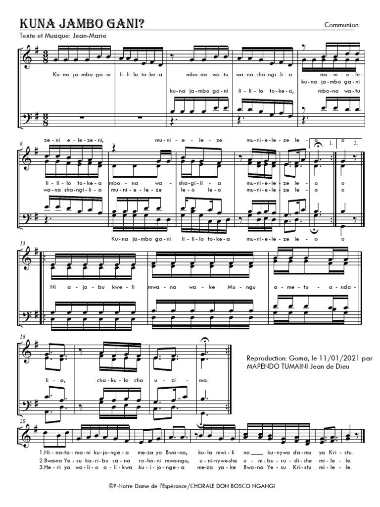 Kuna Jambo Gani | PDF