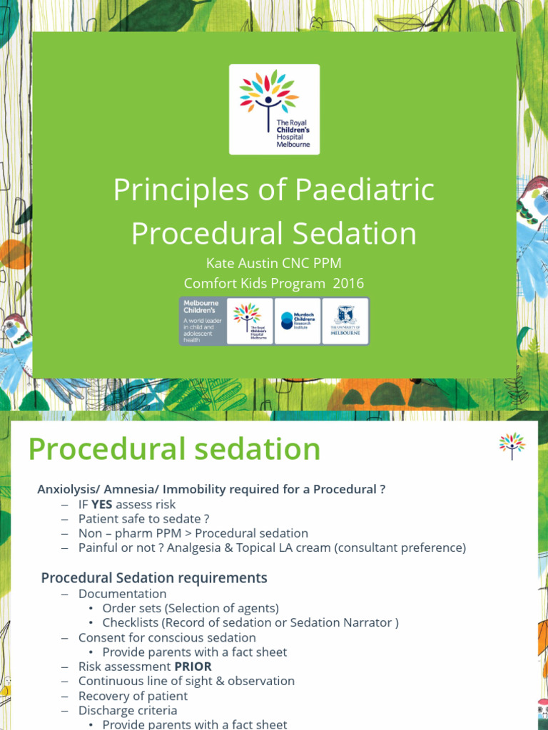 Principles of Paediatric Procedural Sedation November 2016 | PDF ...