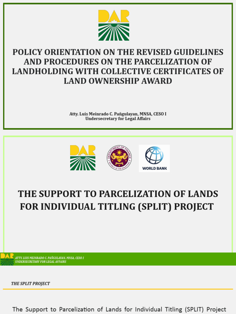 .Policy Orientation On The Revised Guidelines and Procedures On The ...