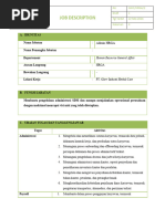 Contoh Format Job-Description | PDF