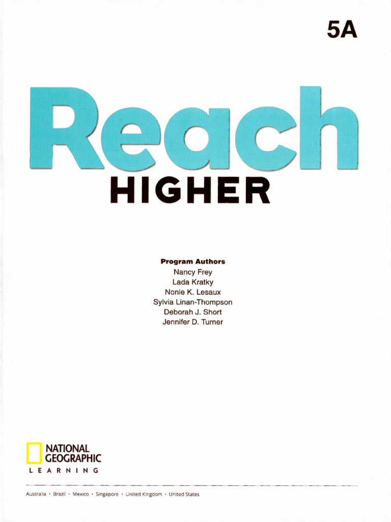 Reach Higher 5A Student Book | PDF