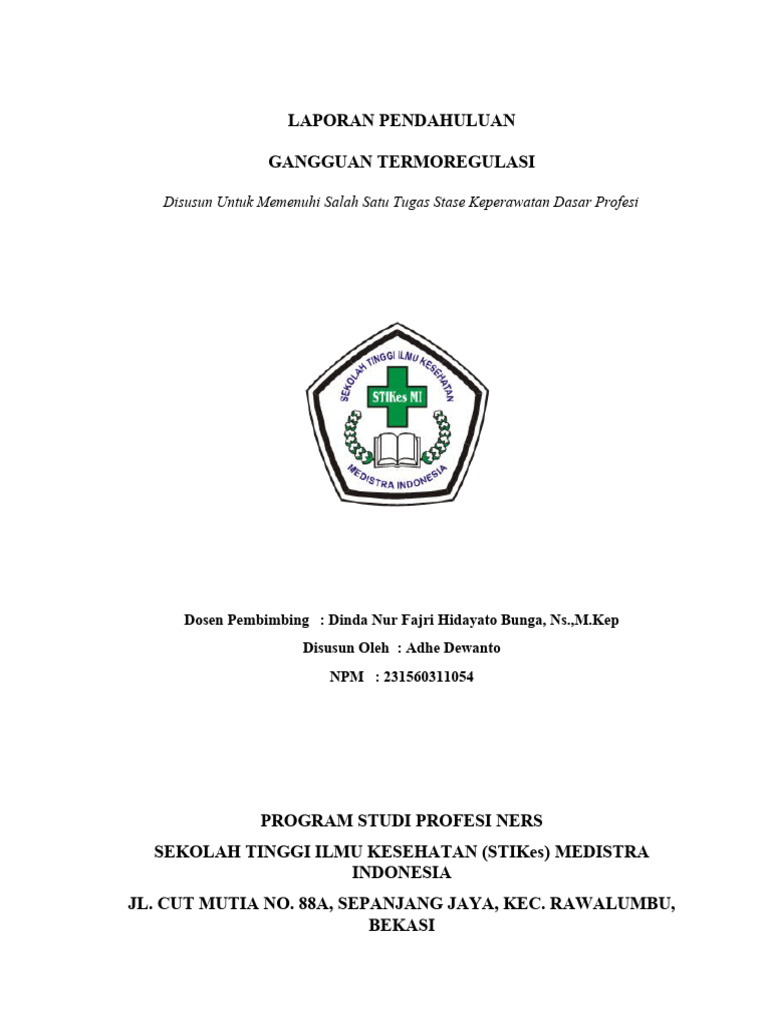 LP Termoregulasi Adhe Dewanto | PDF