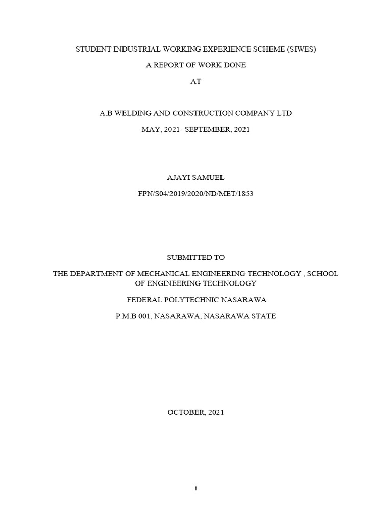 Ajayi Samuel (Mechanical Engineering) Prem Page | PDF | Business | Art