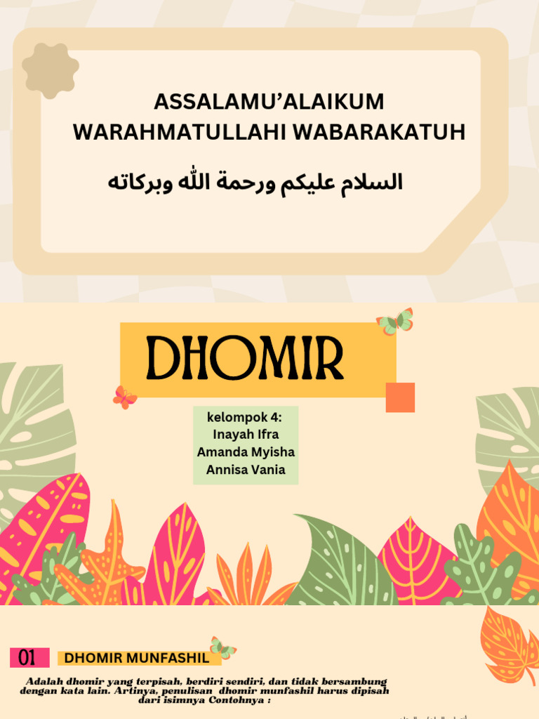 Dhamir Bahasa Arab | PDF