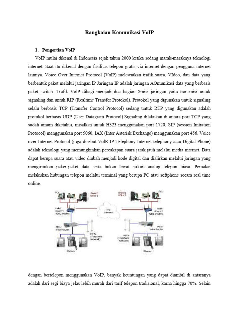 Pengertian dan Keuntungan VoIP | PDF | Teknologi & Rekayasa