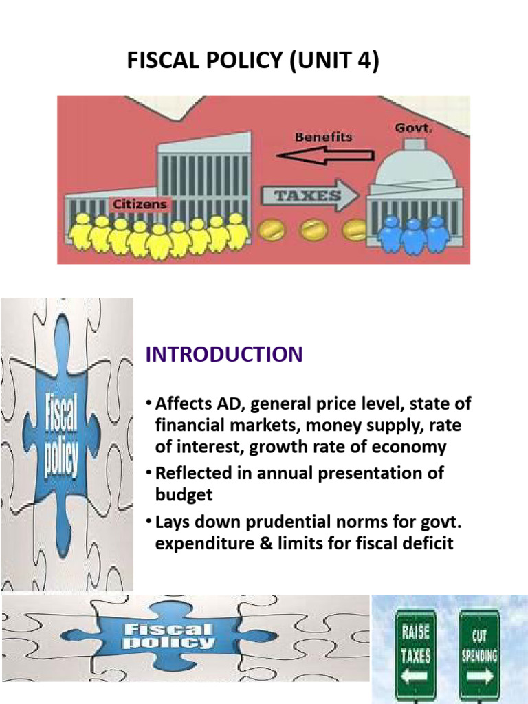 Eco Fiscal Policy Unit 4 | PDF | Fiscal Policy | Government Spending