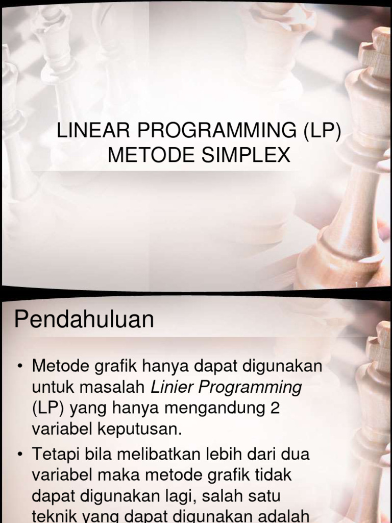1 Metode Simplex | PDF
