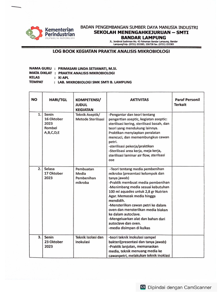 Log Book | PDF