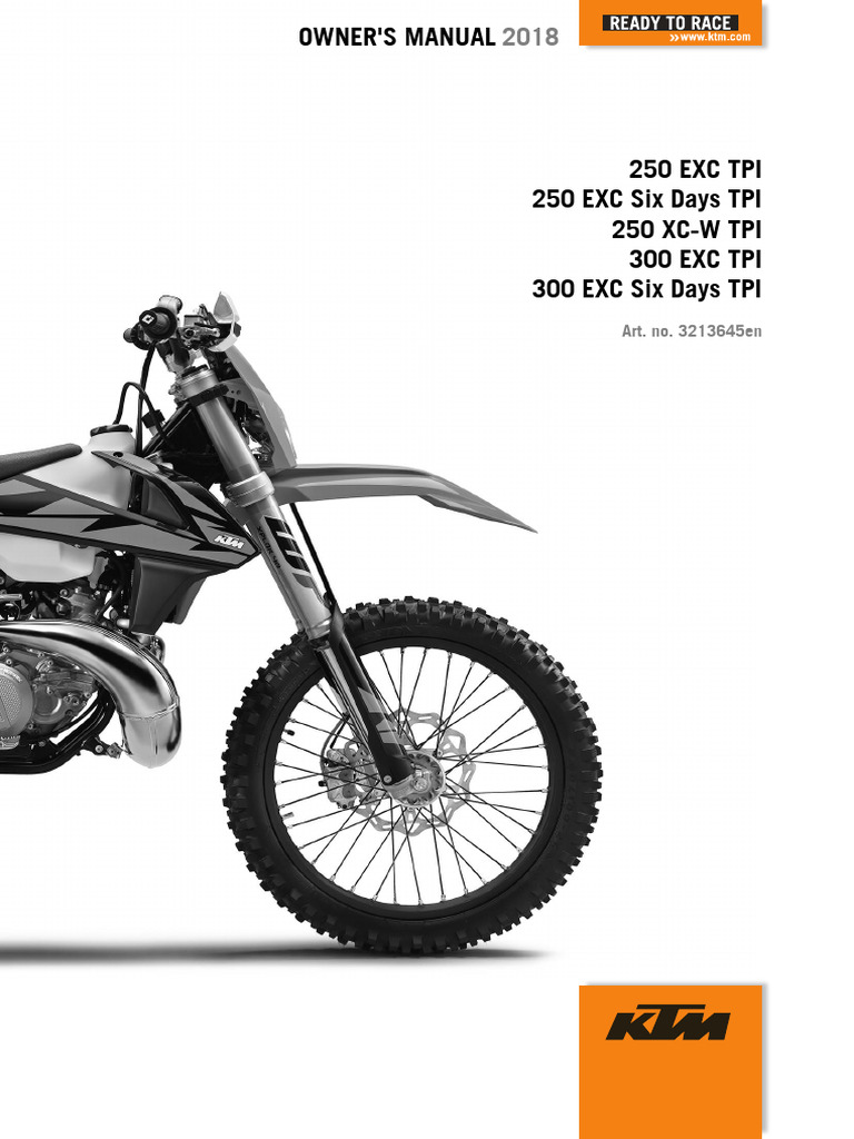 250 Exc Tpi | PDF | Brake | Vehicles