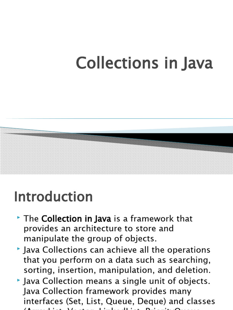 Collections in Java | Download Free PDF | Class (Computer Programming) | Method (Computer ...