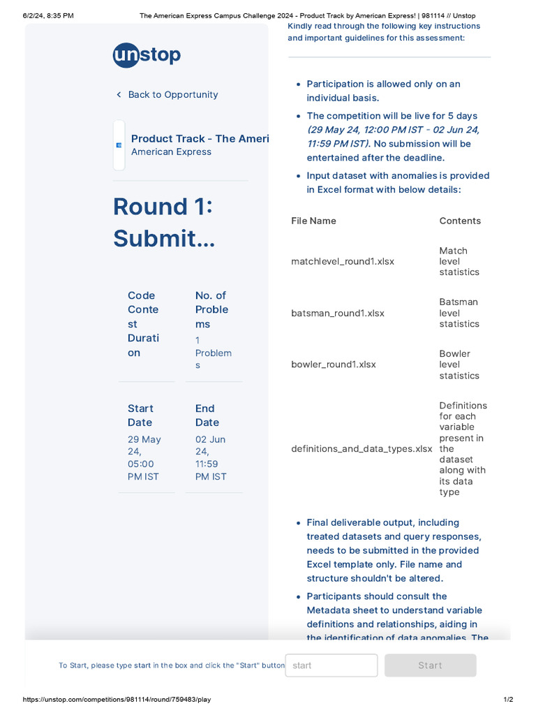 The American Express Campus Challenge 2024 - Product Track by American ...