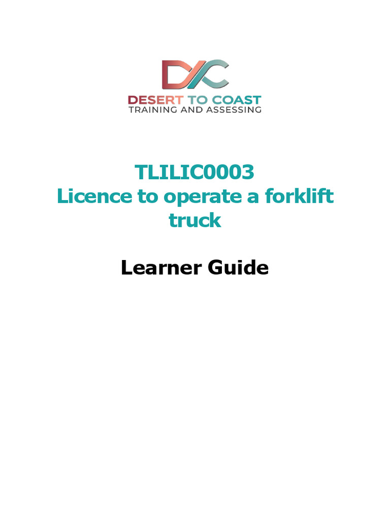 Forklift Learner Guide v1 (4) | PDF | Forklift | Personal Protective Equipment
