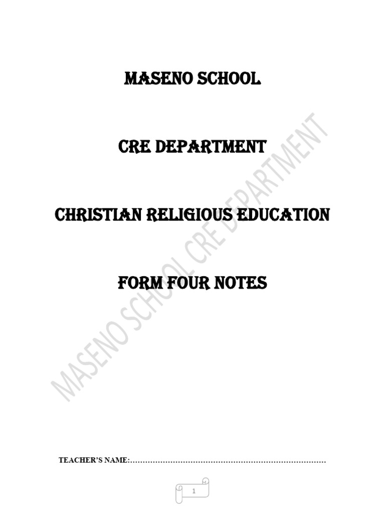 Cre F4 Notes | PDF | Marriage | Family