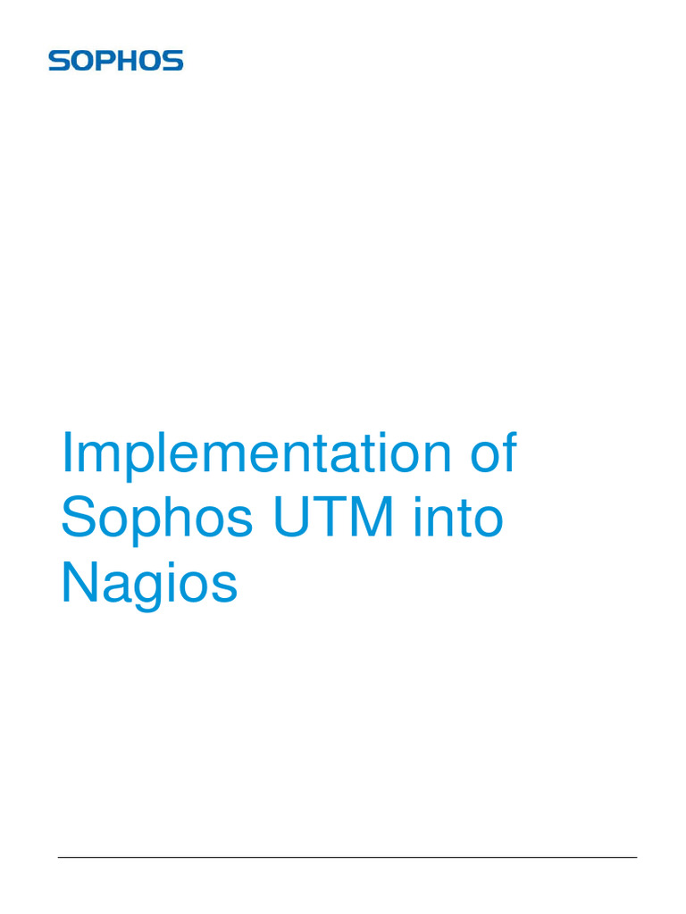 Implementation Into Nagios-Sophos | PDF | Computer Networking ...