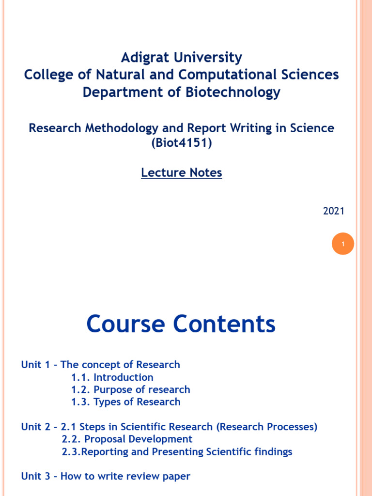 RMT - Unit 1.1 | PDF | Scientific Method | Knowledge