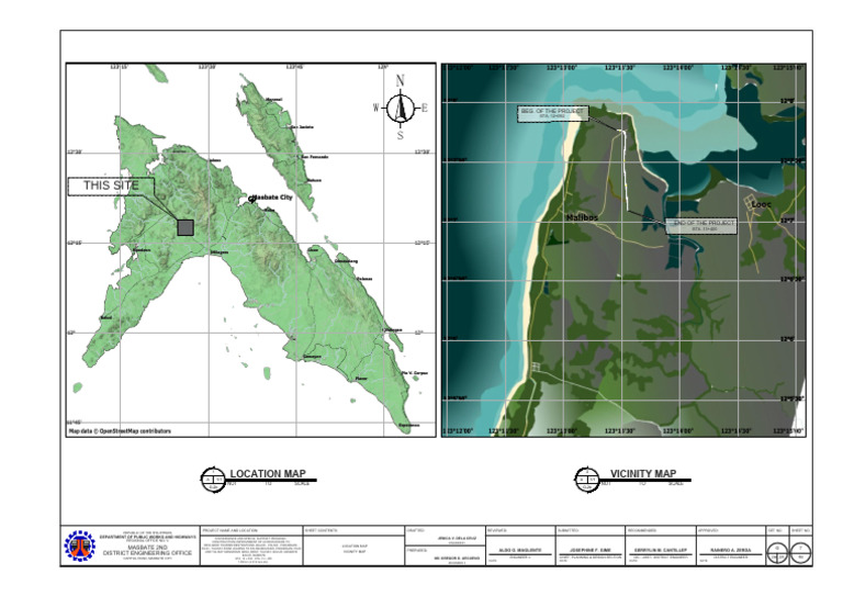 Location Map Balud Masbate | PDF | Map