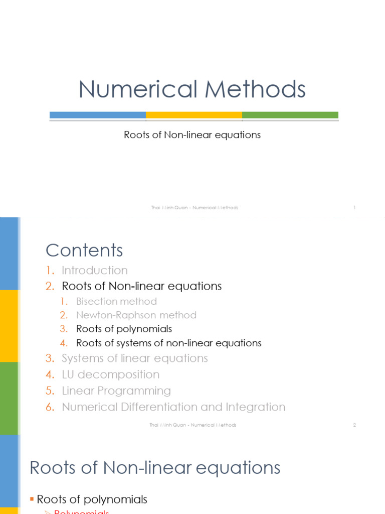 Numerical Method Nonlinear II | PDF | Eigenvalues And Eigenvectors | Polynomial